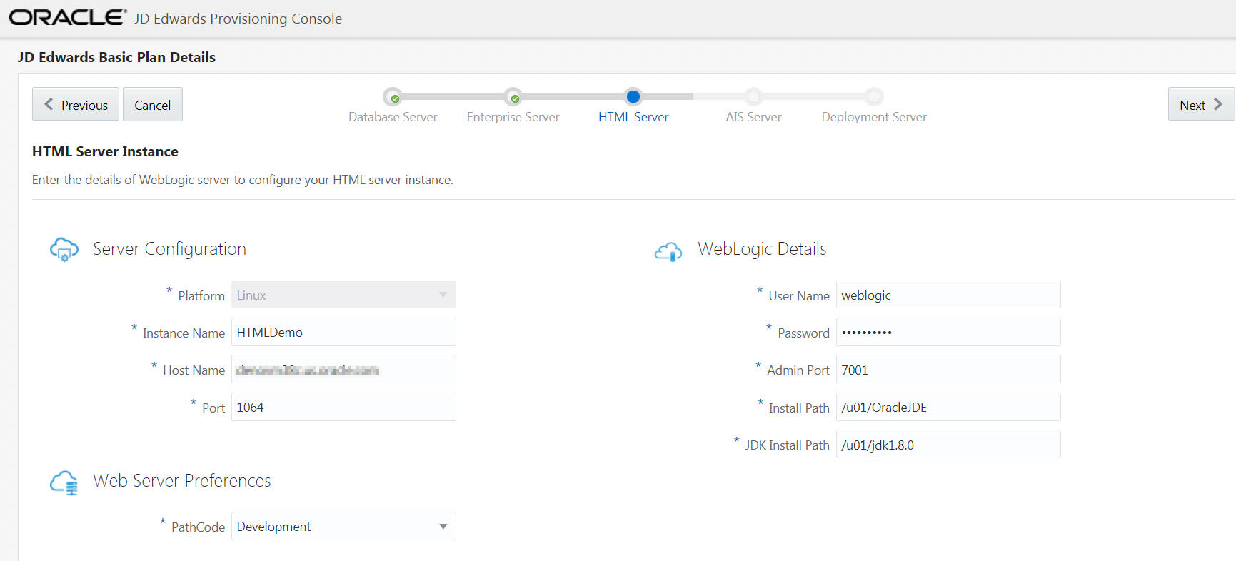 Deploying JD Edwards EnterpriseOne Release 9.2 Using One-Click Provisioning On-Premise with ...